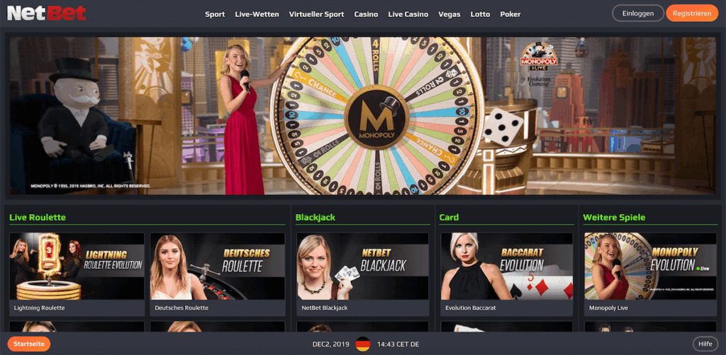 NetBet Casino im Test - 10 Freispiel & 100% Bonus bis 200 Euro